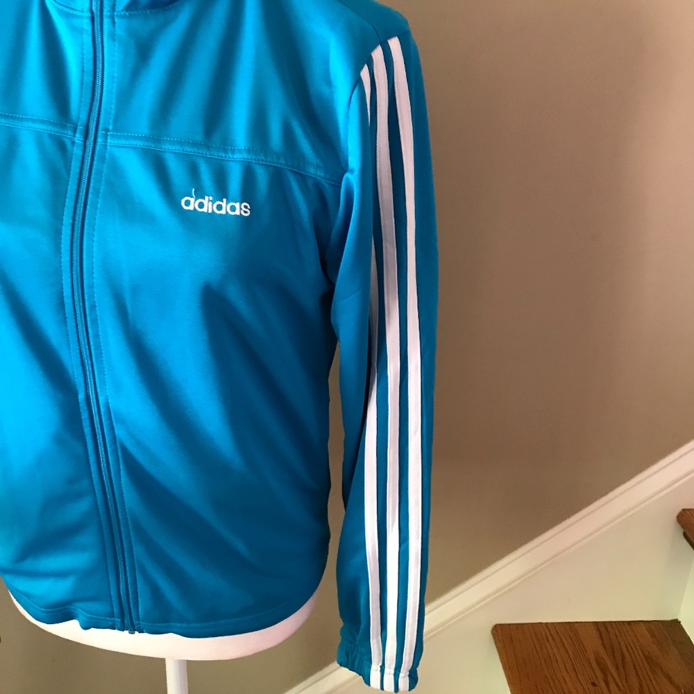 Rare Adidas Turquoise Sst Track Jacket - Gem